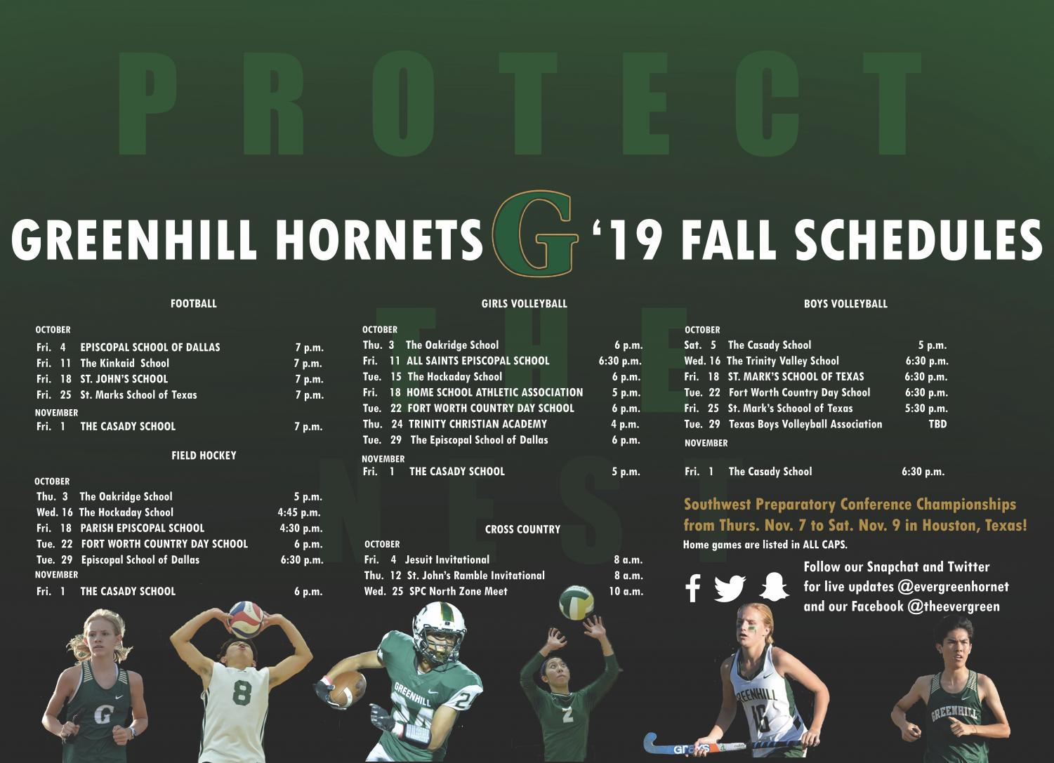Fall Sports Schedule – The Evergreen Online